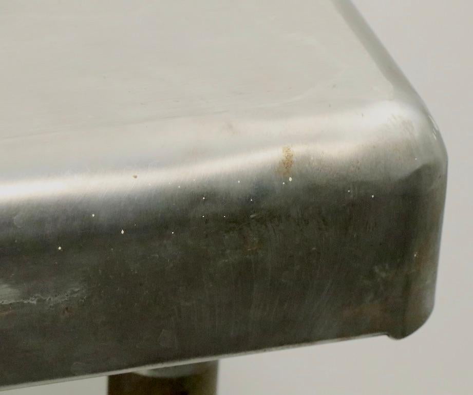 Galvanized Tin and Iron Industrial Two-Tier Restaurant Console Work ...