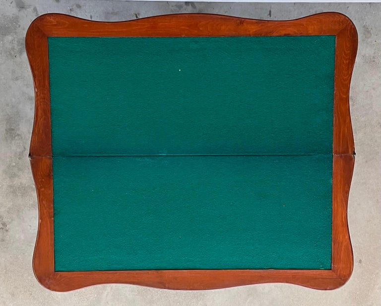 Game Card Fold over Side Table or Tea Table with Hidden Drawer For Sale ...