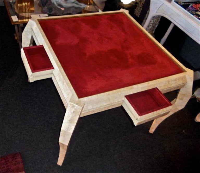 Game Table in Tessellated Marble after Maitland-Smith at 1stDibs