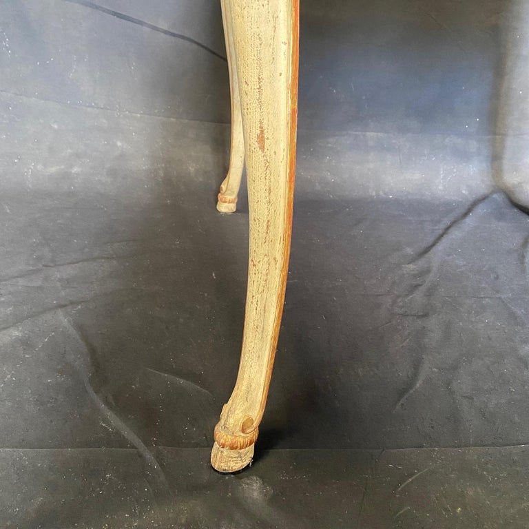 Game Table Set of Hoof Foot Rich Leather Table and 4 Matching Side ...