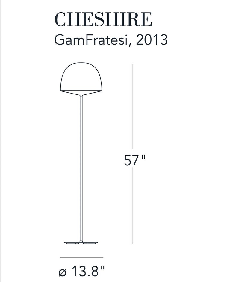 GamFratesi 'Cheshire' Floor Lamp in White for Fontana Arte For Sale at ...