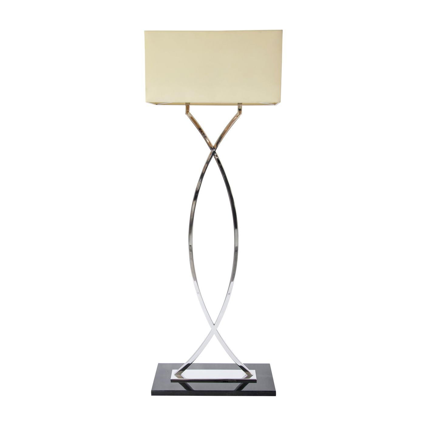 Gamma Stainless Steel Floor Lamp For Sale at 1stDibs