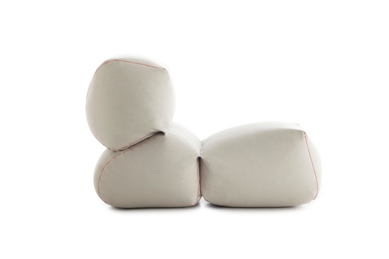 GAN Rugs Grapy Soft Seat Cotton Lounge Chair in Grey by Kensaku Oshiro ...