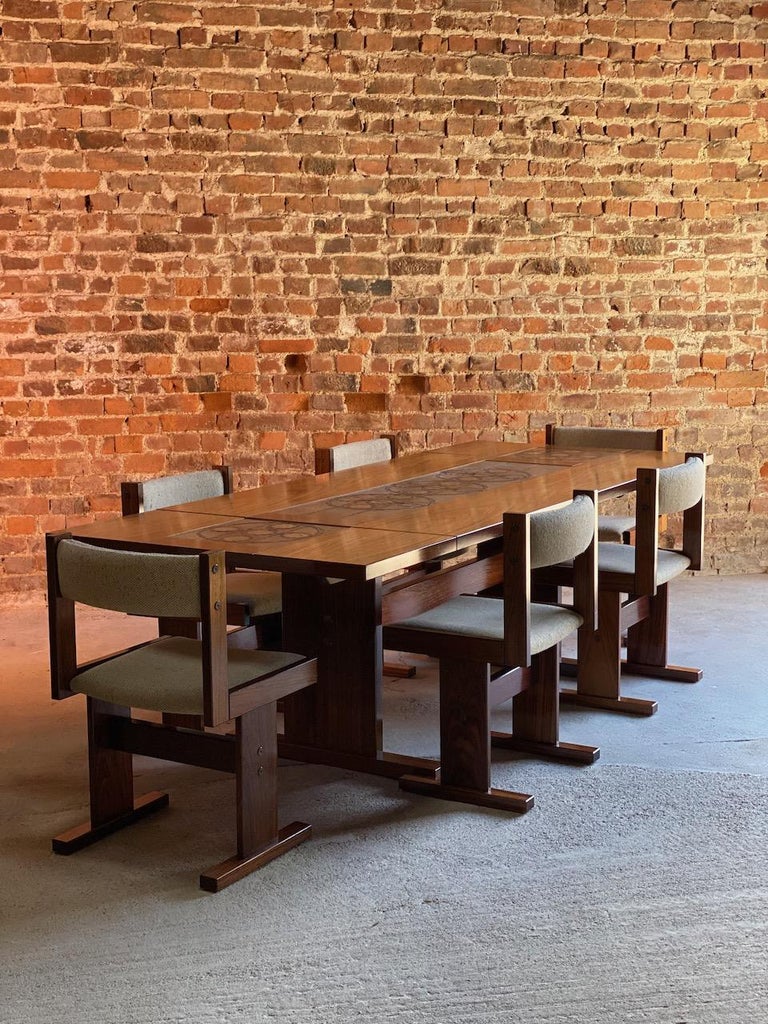Gangso Mobler Rosewood Dining Table and Six Chairs Poul H. Poulsen ...