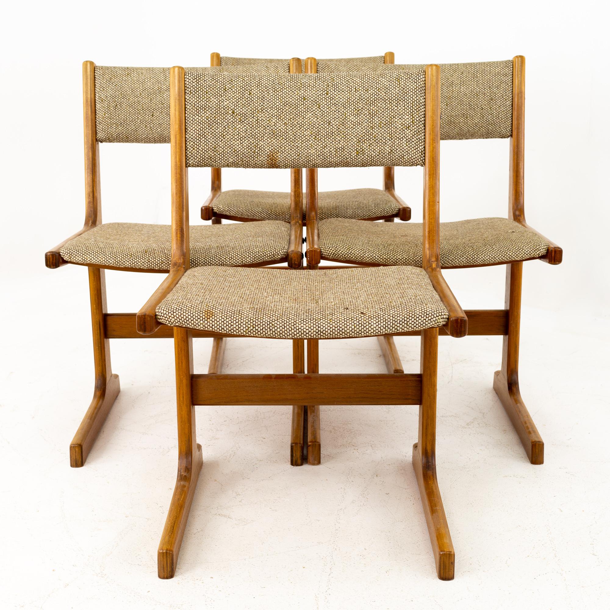 Gangso Mobler Style Mid Century Teak Dining Chairs, Set of 4 For Sale ...