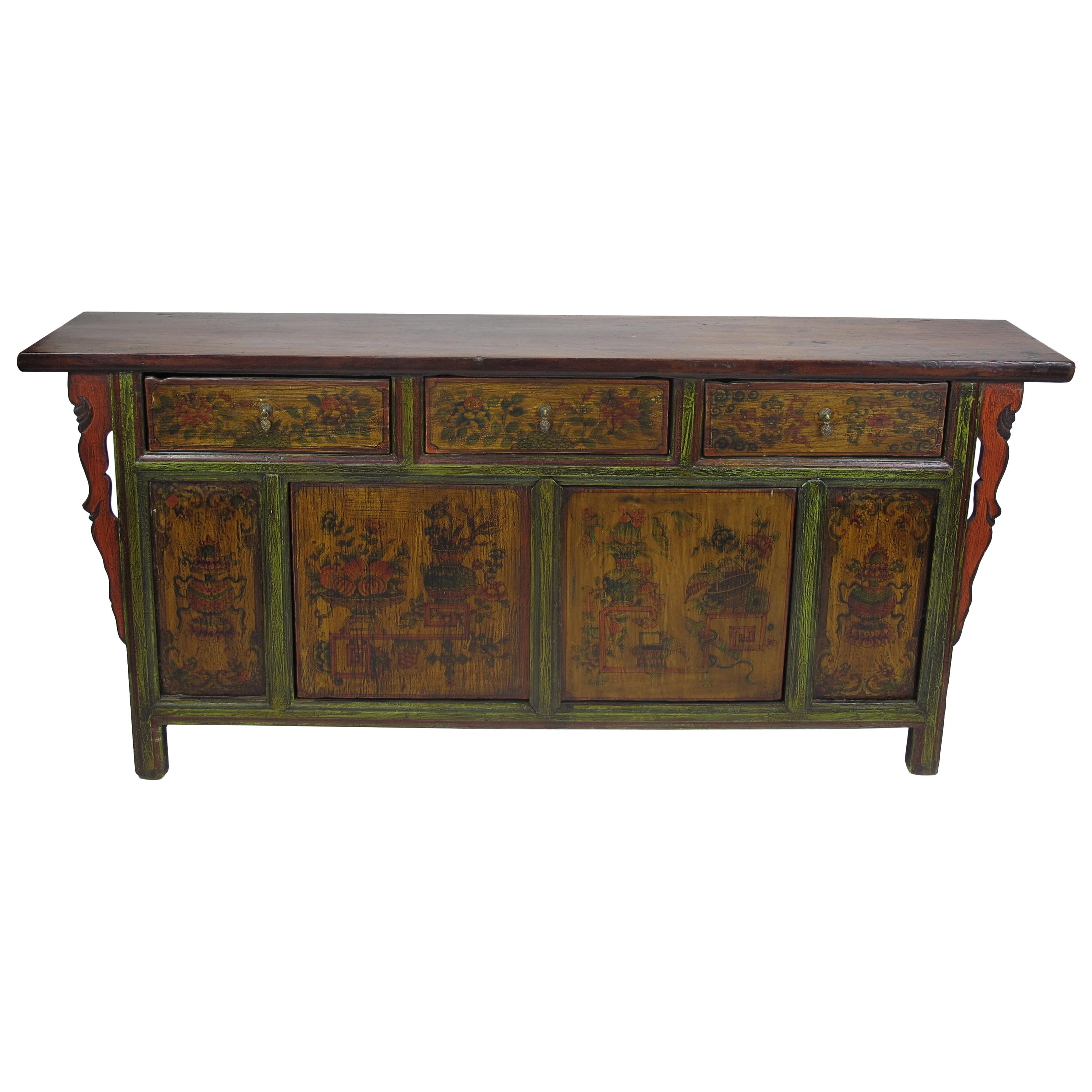 Gansu Tibet Sideboard Buffet For Sale at 1stDibs
