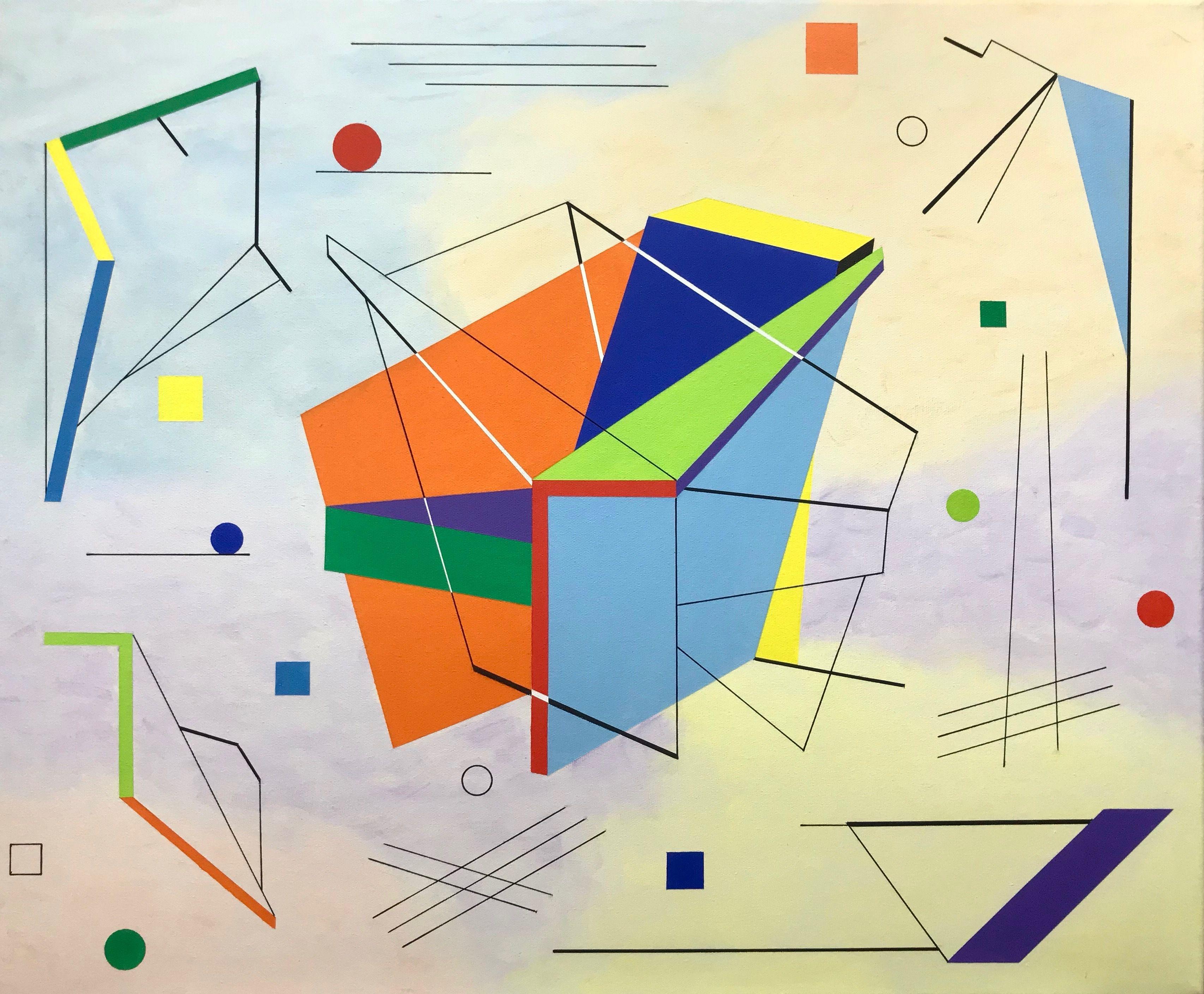 GÃ©rald Weber - Salute to Frank Lloyd Wright, Painting, Acrylic on ...