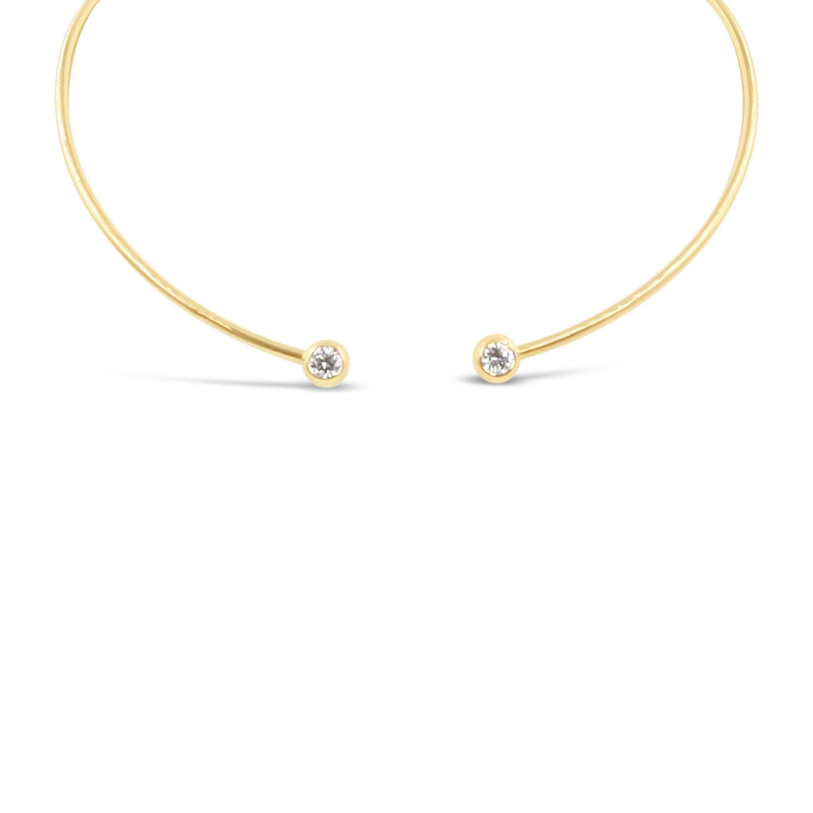 Garavelli 18 Karat Yellow and White Gold Open Weave Diamond Necklace ...
