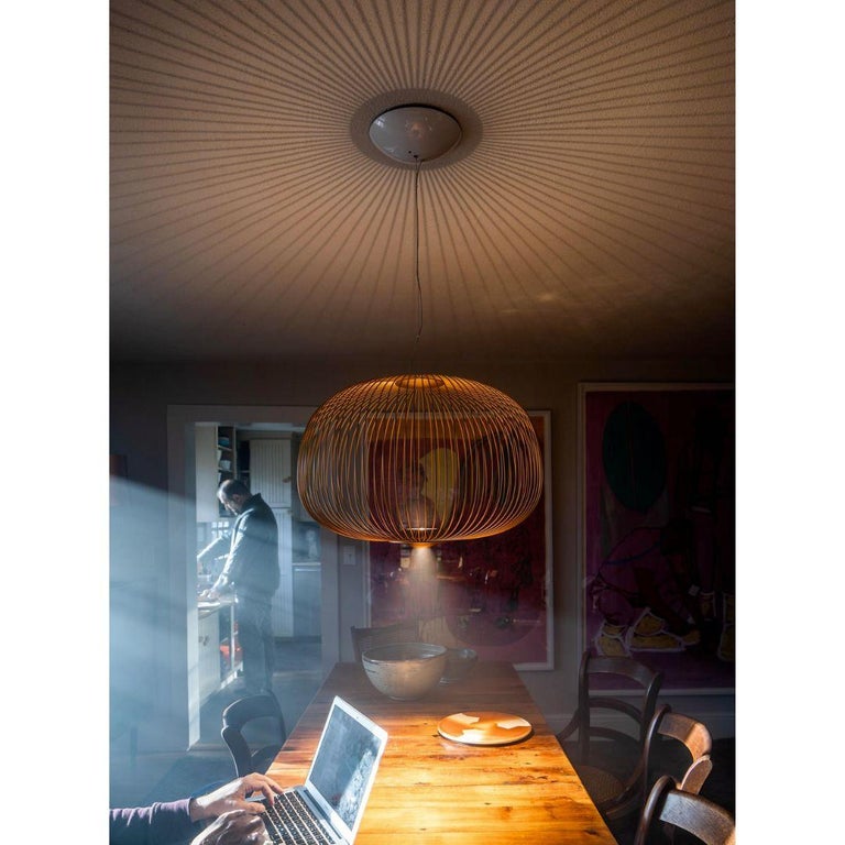 Garcia and Cumini 'Spokes 3’ Metal Suspension Lamp in Copper for ...