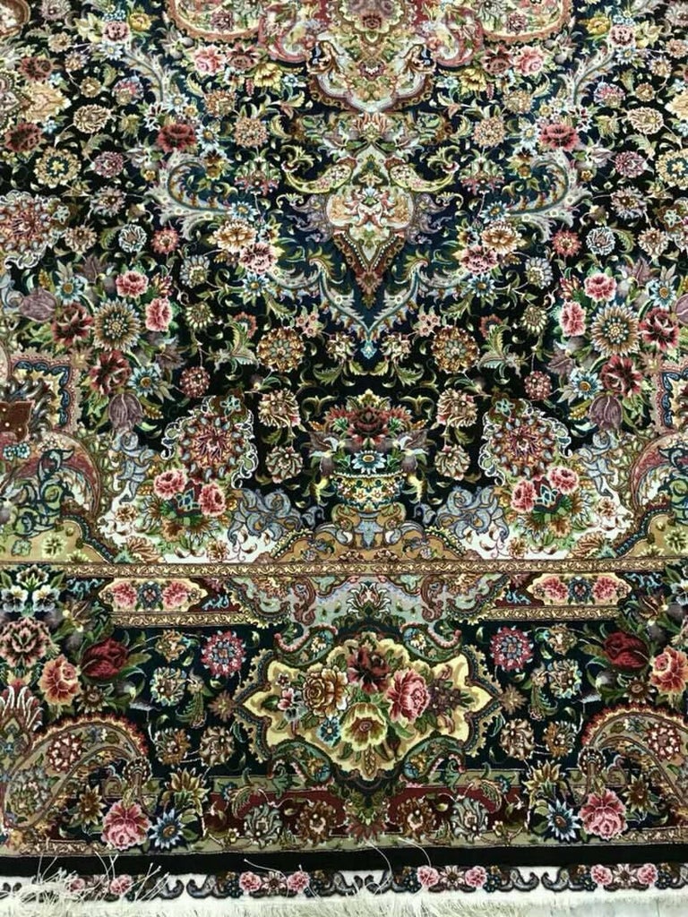 Garden 2- Designer Master Salari Hand-Knotted Persian Tabriz Rug/Carpet ...
