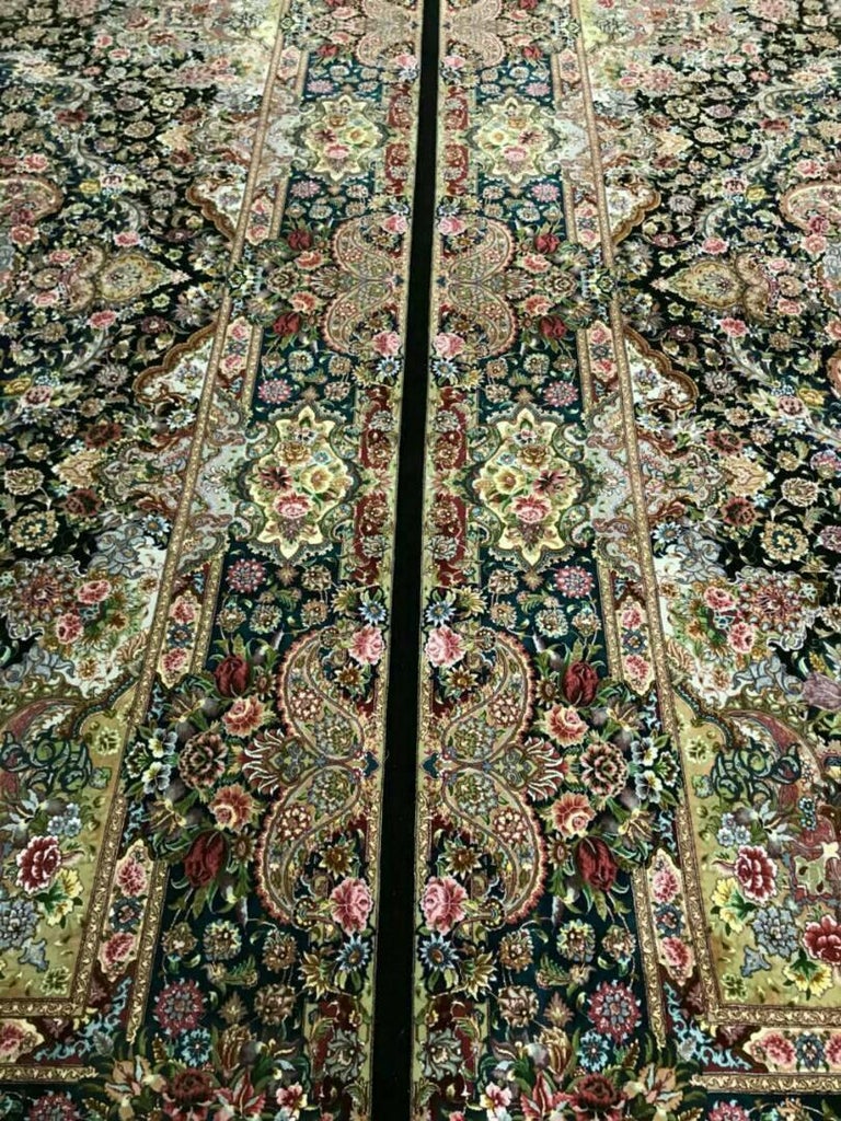 Garden 2- Designer Master Salari Hand-Knotted Persian Tabriz Rug/Carpet ...