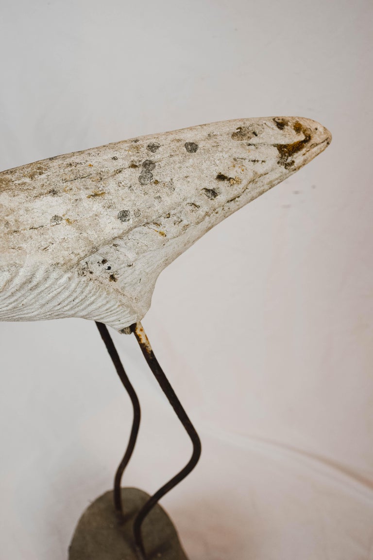 Garden Bird in Concrete Base at 1stDibs
