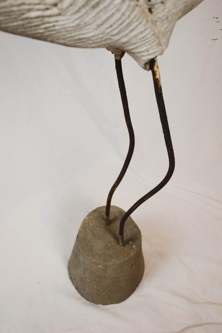Garden Bird in Concrete Base at 1stDibs