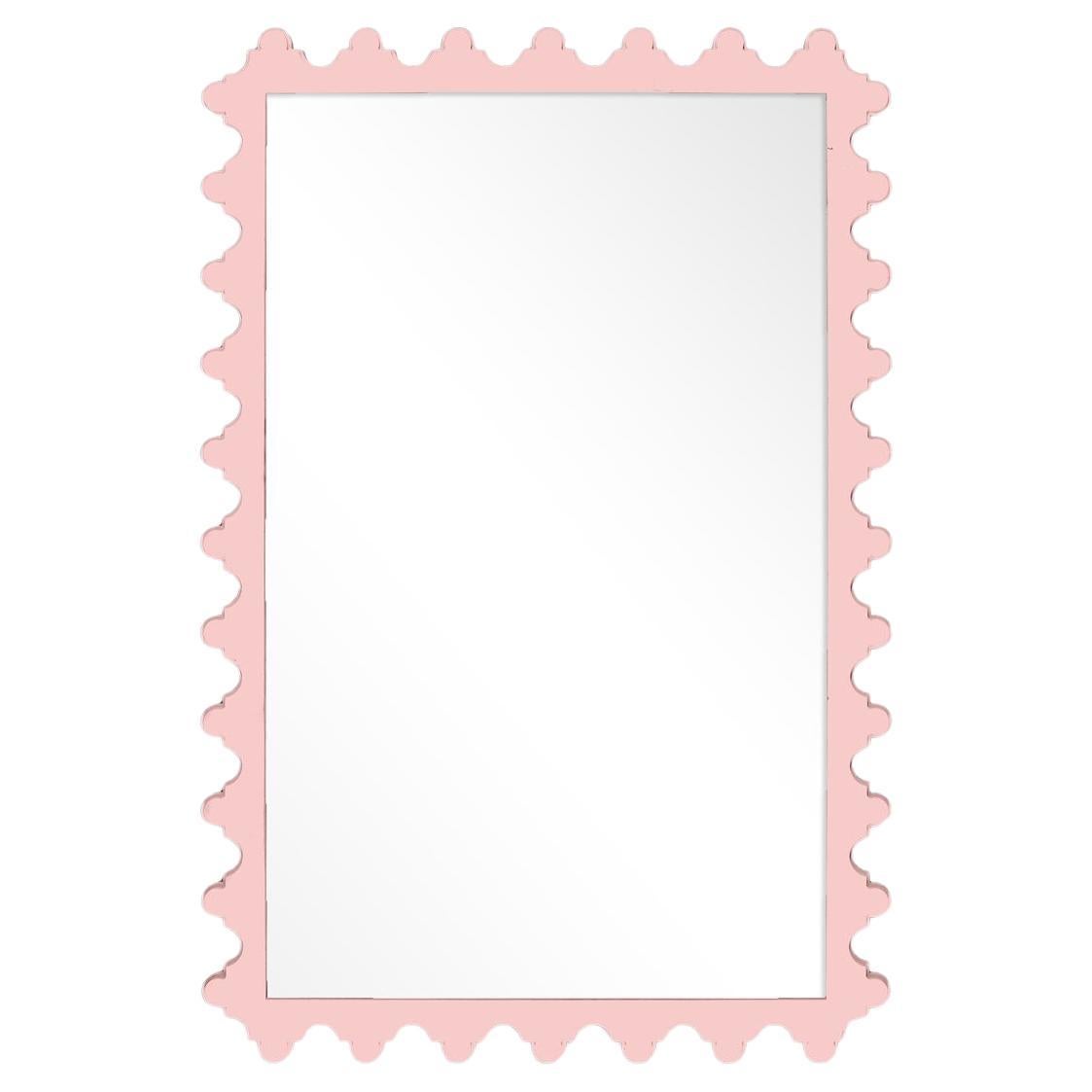 Garden District Magazine Rectangle Mirror in Authentic Pink For Sale at ...