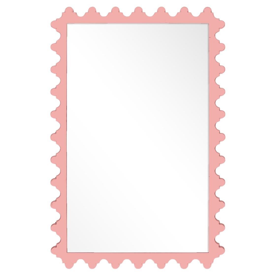 Garden District Magazine Rectangle Mirror in Authentic Pink For Sale at ...