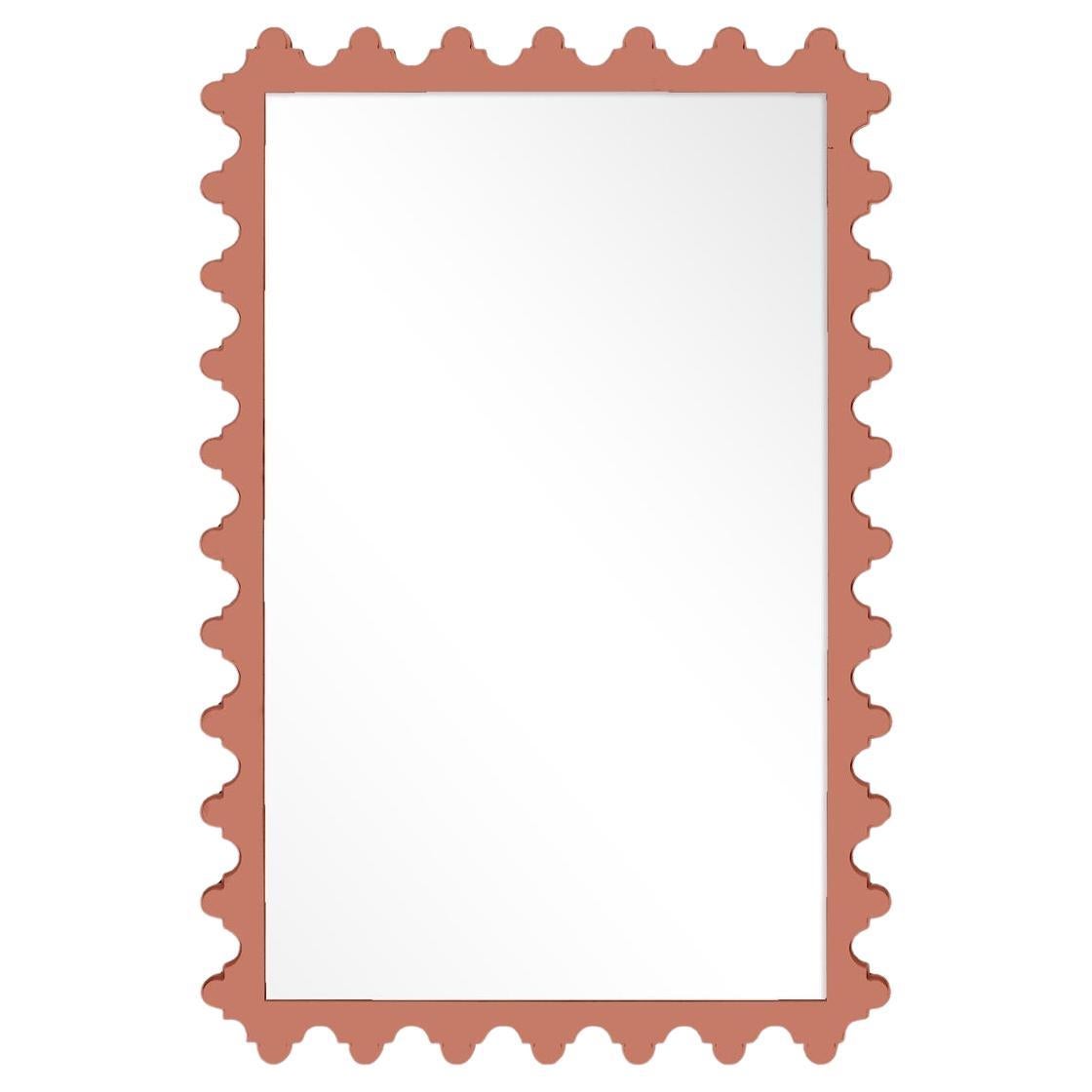 Garden District Magazine Rectangle Mirror in Red Earth For Sale at 1stDibs