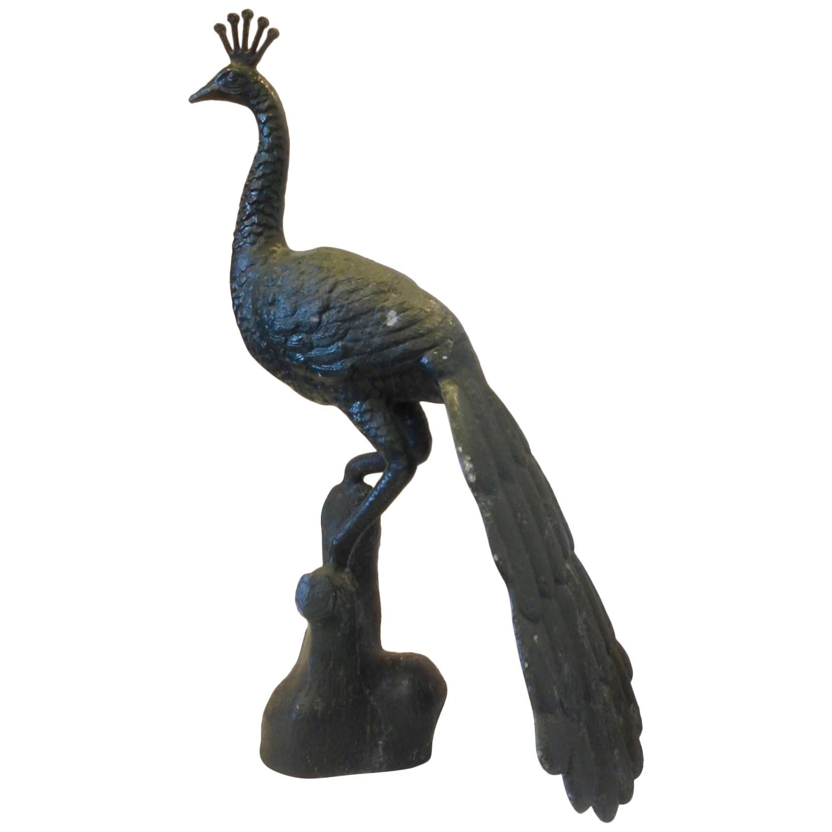 Garden Figure of a Peacock at 1stDibs