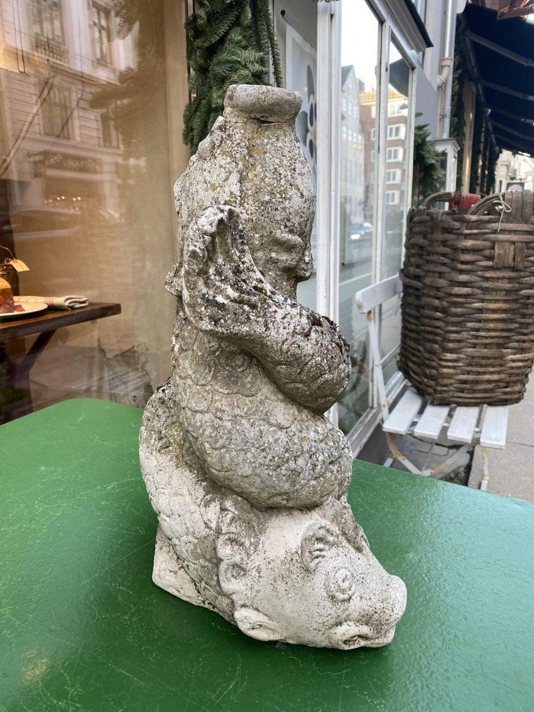 Garden Fountain Statue-Entwined Sea Creatures For Sale at 1stDibs