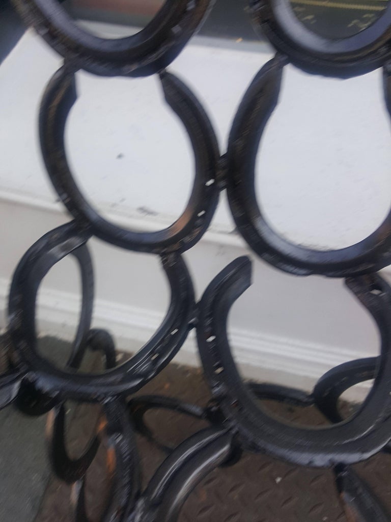 Garden Horseshoe Bench at 1stDibs | horseshoe bench for sale, horse ...