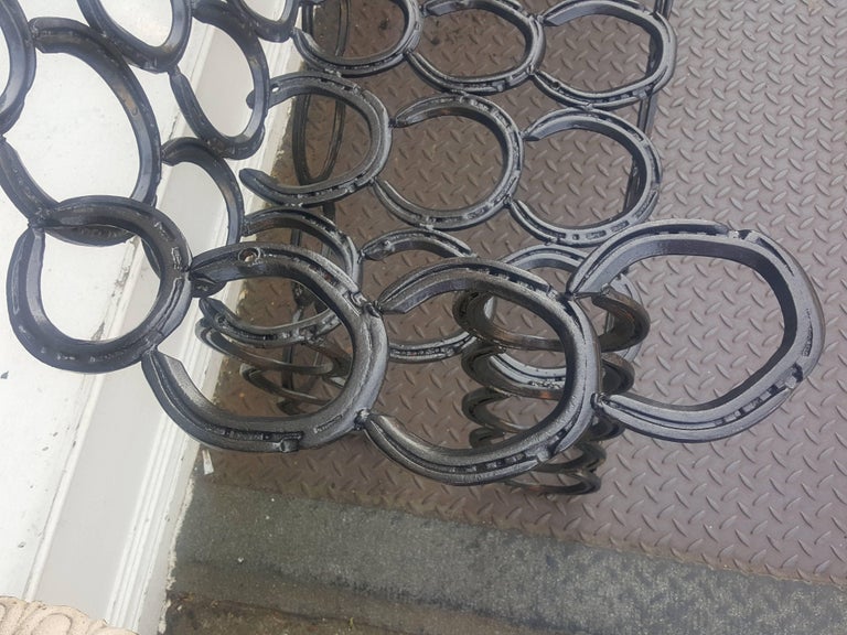 Garden Horseshoe Bench at 1stDibs | horseshoe bench for sale, horse ...