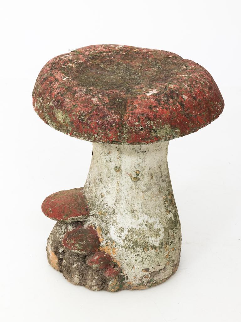 Vintage French Cast Stone Mushroom Garden Stool at 1stDibs | stone ...