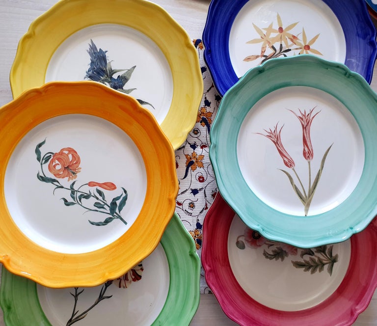 Garden of the Sultan Hand Painted Ceramic Plate Made in Italy Pink For ...