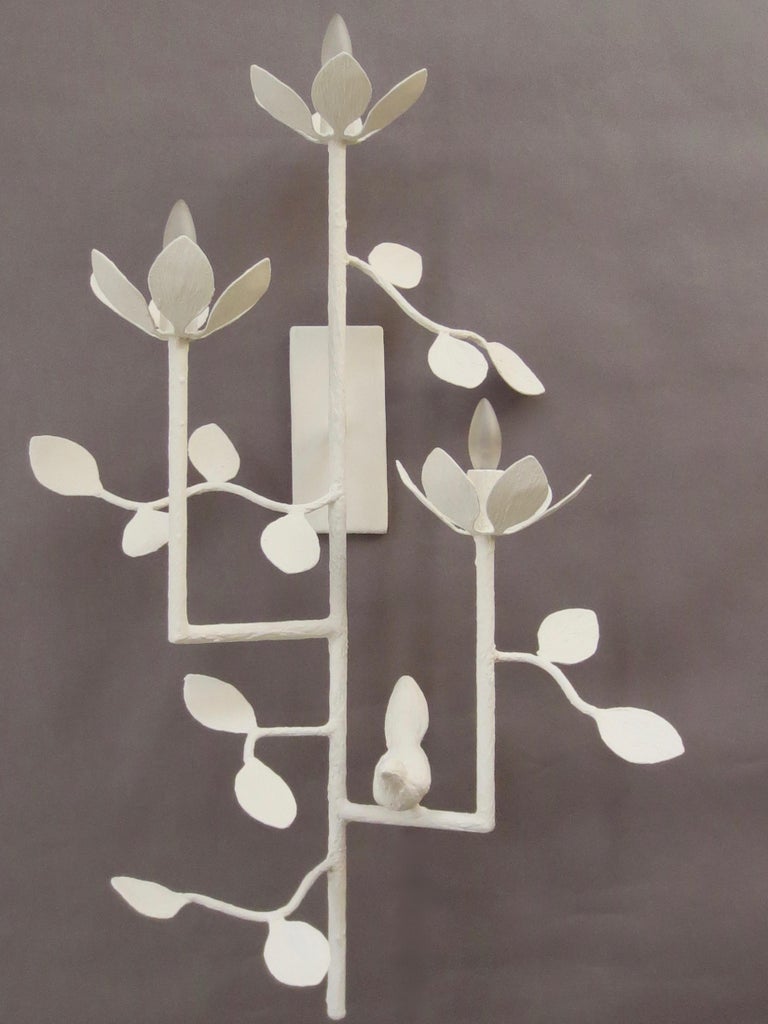 Garden Plaster Sconce For Sale at 1stDibs