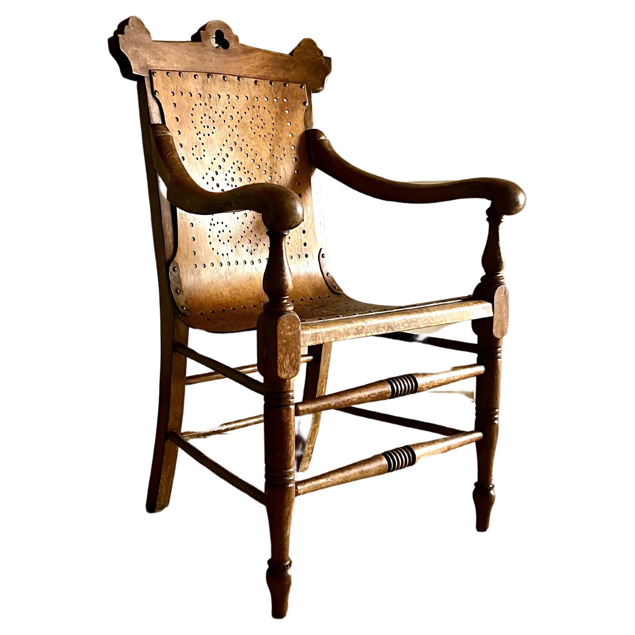 Gardner and Co. Pierced Bent Ply and Oak Frame Arm Chair c.1872 For ...