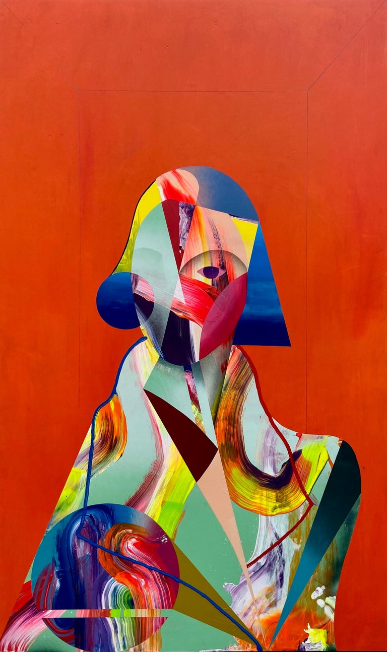 Gareth Stehr - "Ellen Ffrench" Abstract Painting 70" x 39" in by Gareth ...