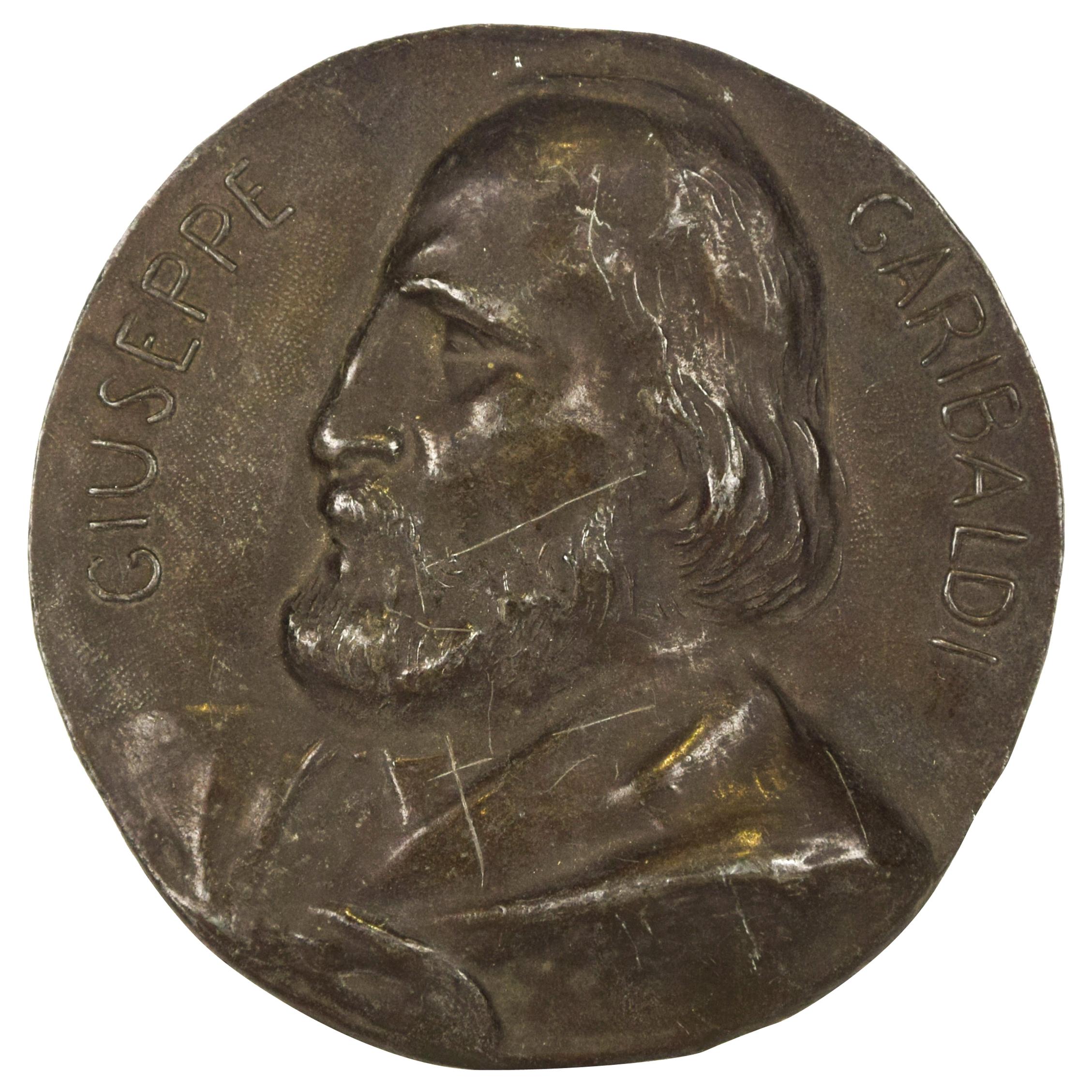 Garibaldi's Profile, Decorative Bronze Object, Italy, Late 19th Century ...