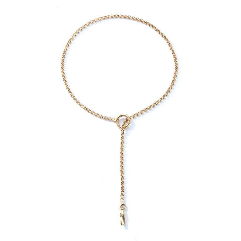 Garland Collection Gold Transitional Belcher Chain with Charm Clip and ...