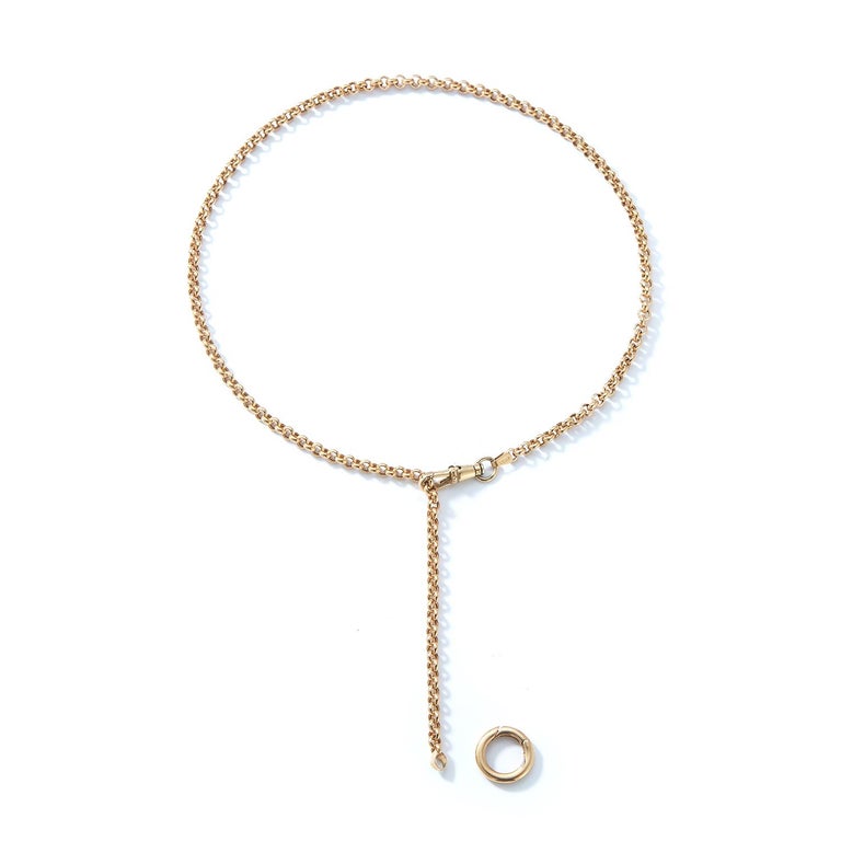 Garland Collection Gold Transitional Belcher Chain with Charm Clip and ...