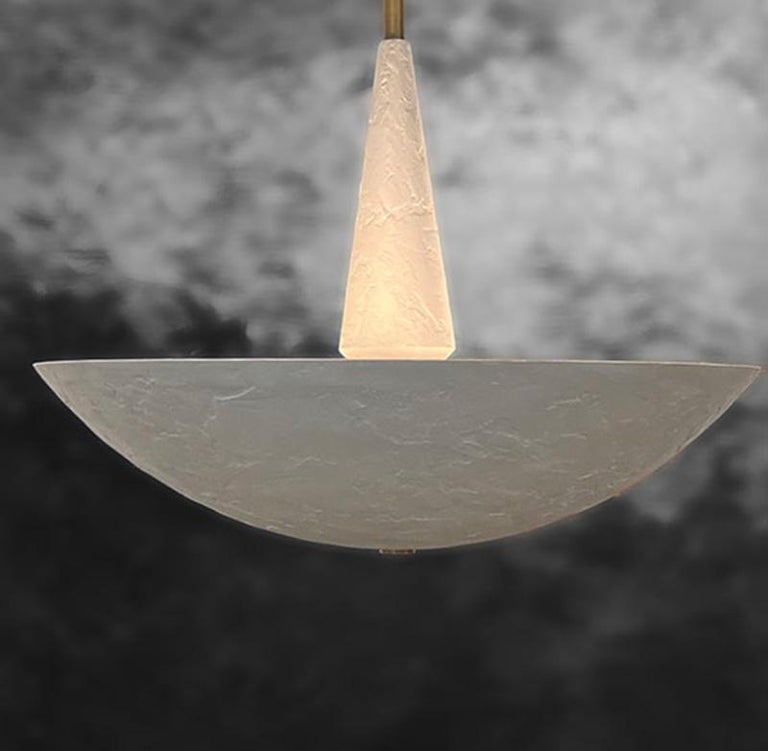 Garnier and Linker, Plaster Pendant Light For Sale at 1stDibs