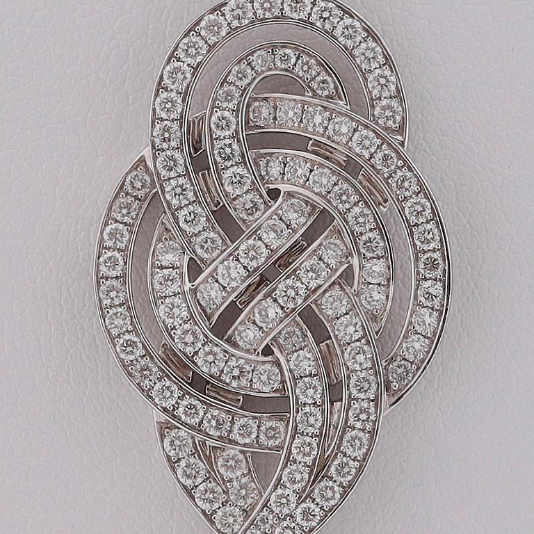 Garrard 'Entanglement' 18 Karat Gold Ruby Bead and Diamond Tassel Drop ...