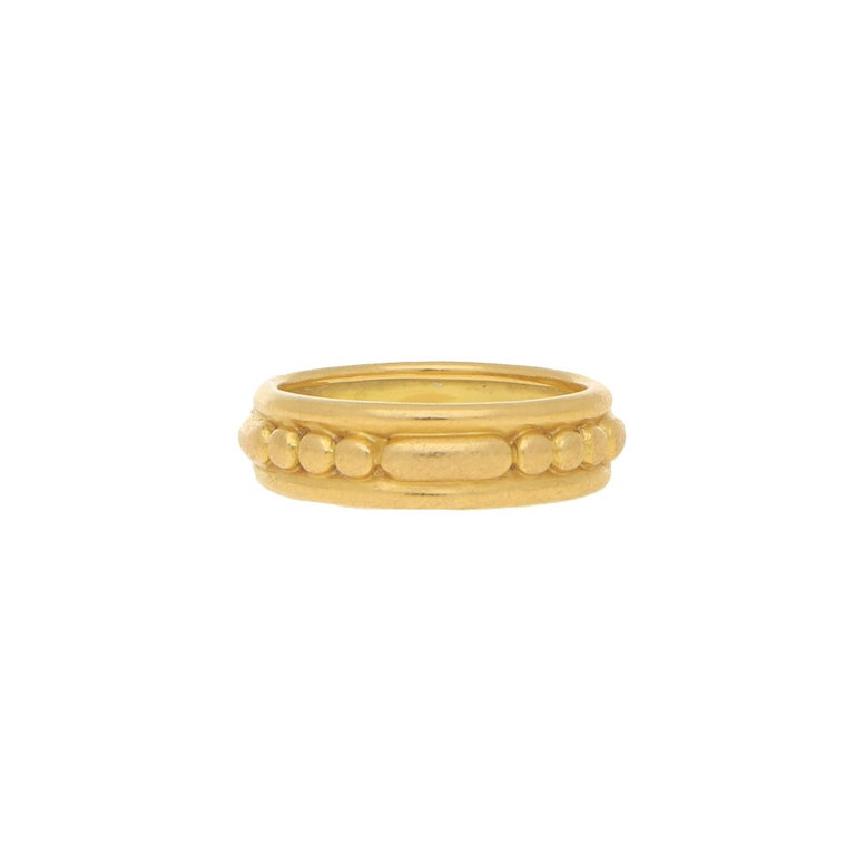 Garrard Aztec Band in 18 Carat Yellow Gold at 1stDibs