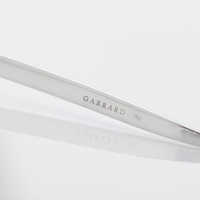 Garrard 'Bow' 18 Karat White Gold White Diamond Headband For Sale at ...