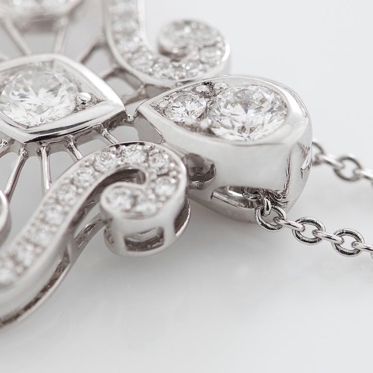 Garrard 'Princess Charlotte Tiara' 18 Karat White Gold and White ...