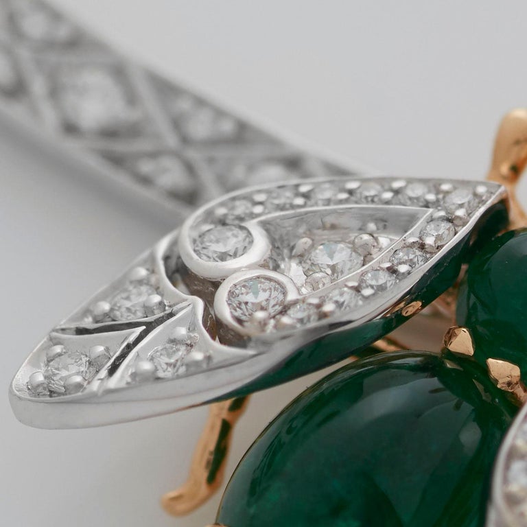 Garrard 'Enchanted Palace' 18 Karat Emerald Cabachon and Diamond Bug ...