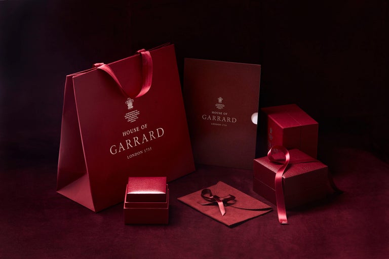 Garrard 'Laurel Tiara' 18 Karat White Gold White, Rose Cut and ...
