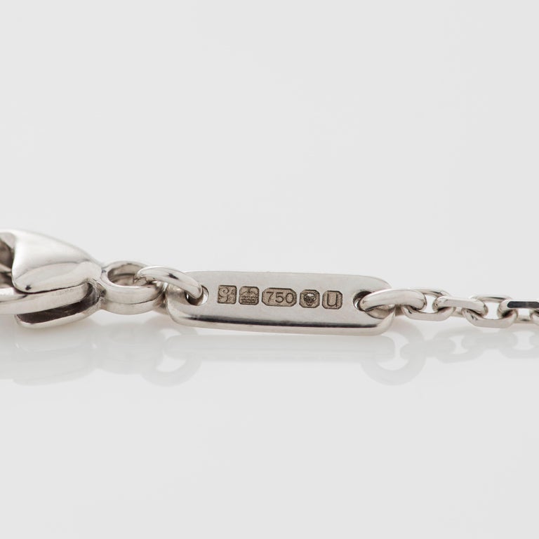 Garrard 'Muse' 18 Karat White Gold White Diamond Starlight Pendant at ...