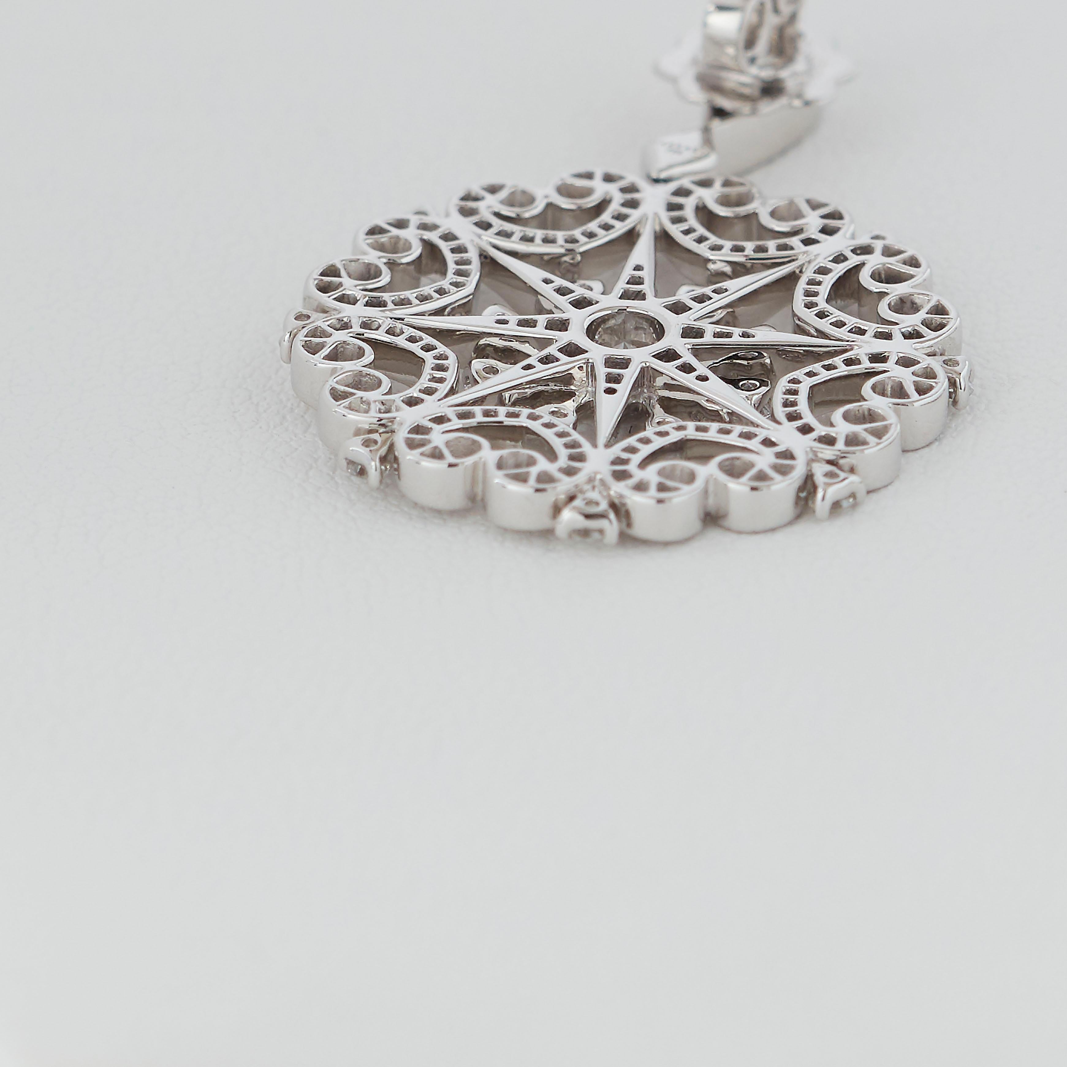 Garrard 3.31ct Bridal Starlight Muse 18 Karat White Gold White Diamond Earrings For Sale at 1stDibs