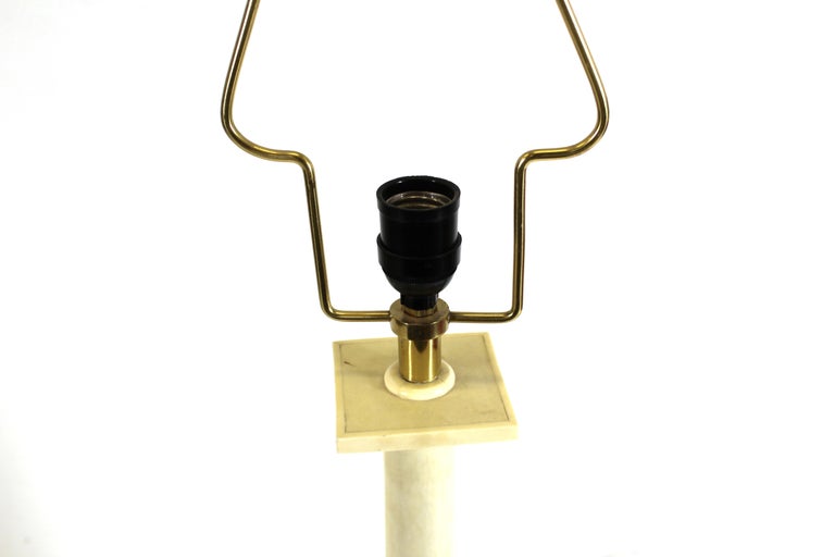 Garrison Rousseau Modern Parchment Table Lamp For Sale at 1stDibs