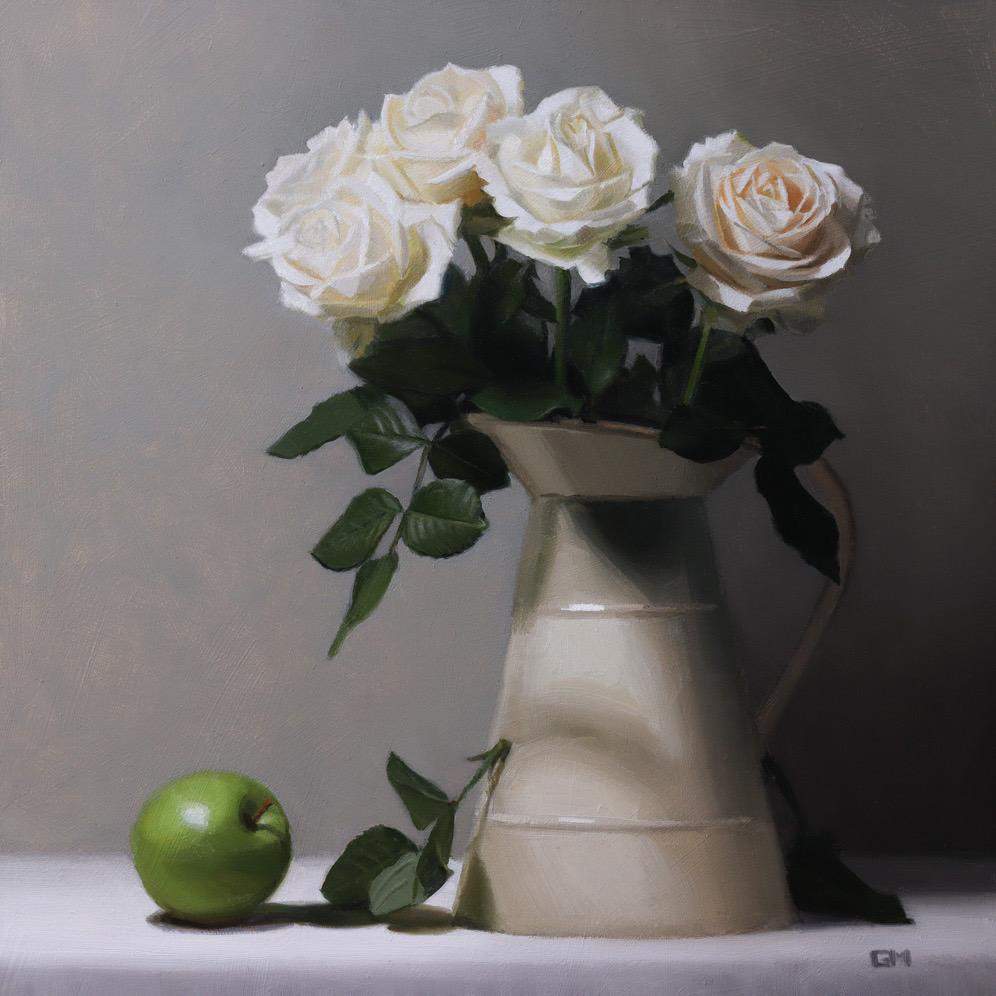 Jim Wise - "Babylon" - rose painting, still life, botanical realism ...