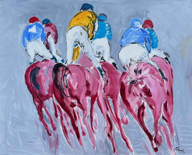 Garth Bayley - Rump rouge - Course de chevaux, peinture originale de ...