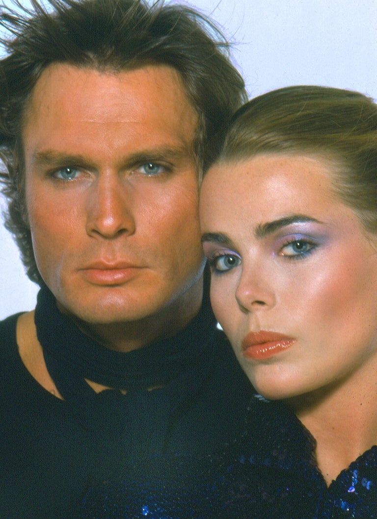 Gary Bernstein - Uva Harden and Margaux Hemingway (a large canvas print ...