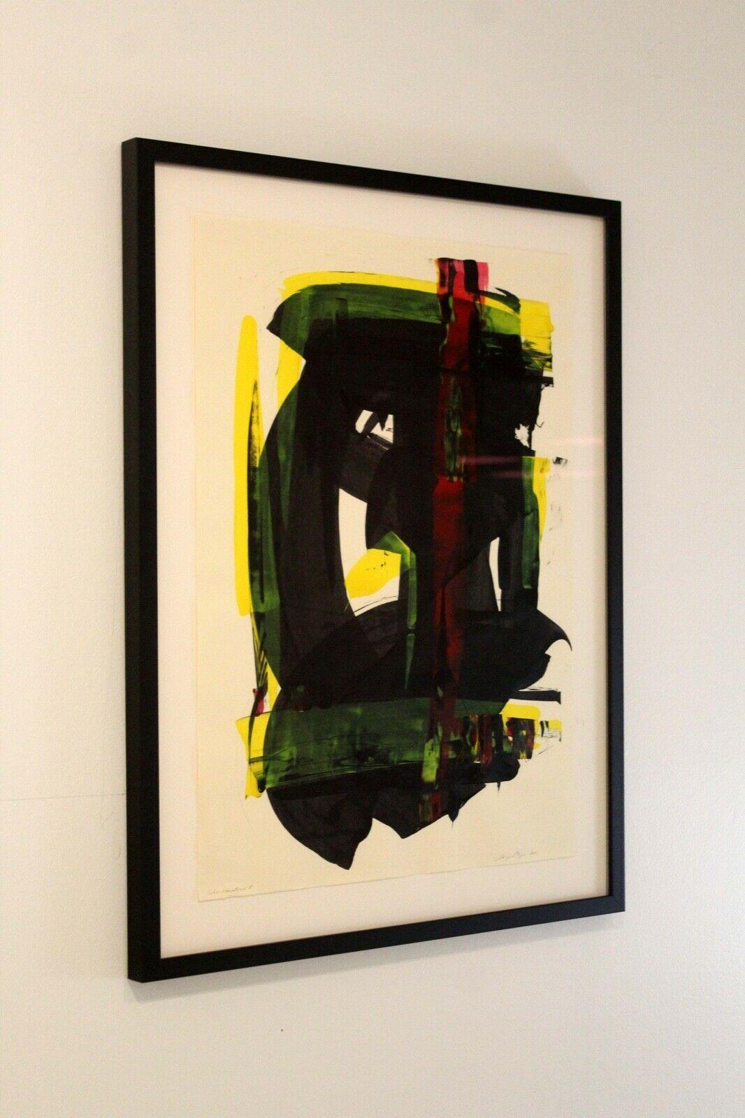 Gary Briggs Contemporary Abstract Painting on Paper Framed For Sale at ...