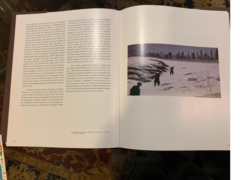 Gary Erbe Original Oil on Canvas under Glass in a Lowy Gilt Frame ...