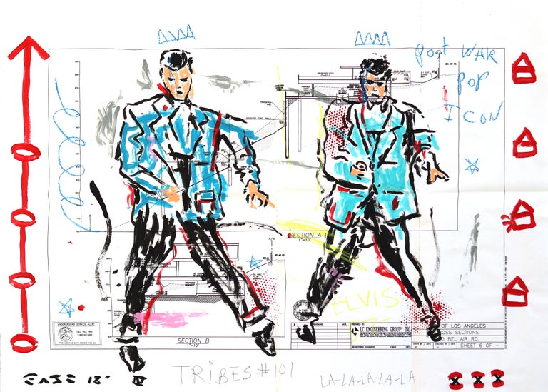 Gary John - "Post War Pop Icon" Gary John Elvis Painting For Sale at ...