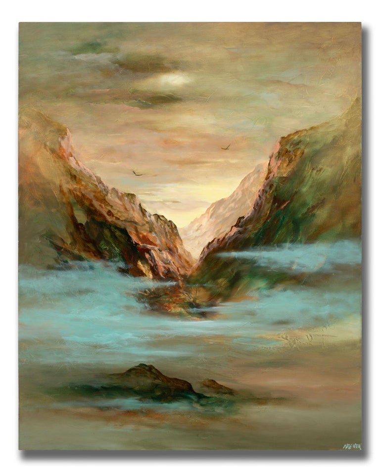 Gary Kremen - Large 5-Foot Landscape Oil Painting on Canvas by Gary ...
