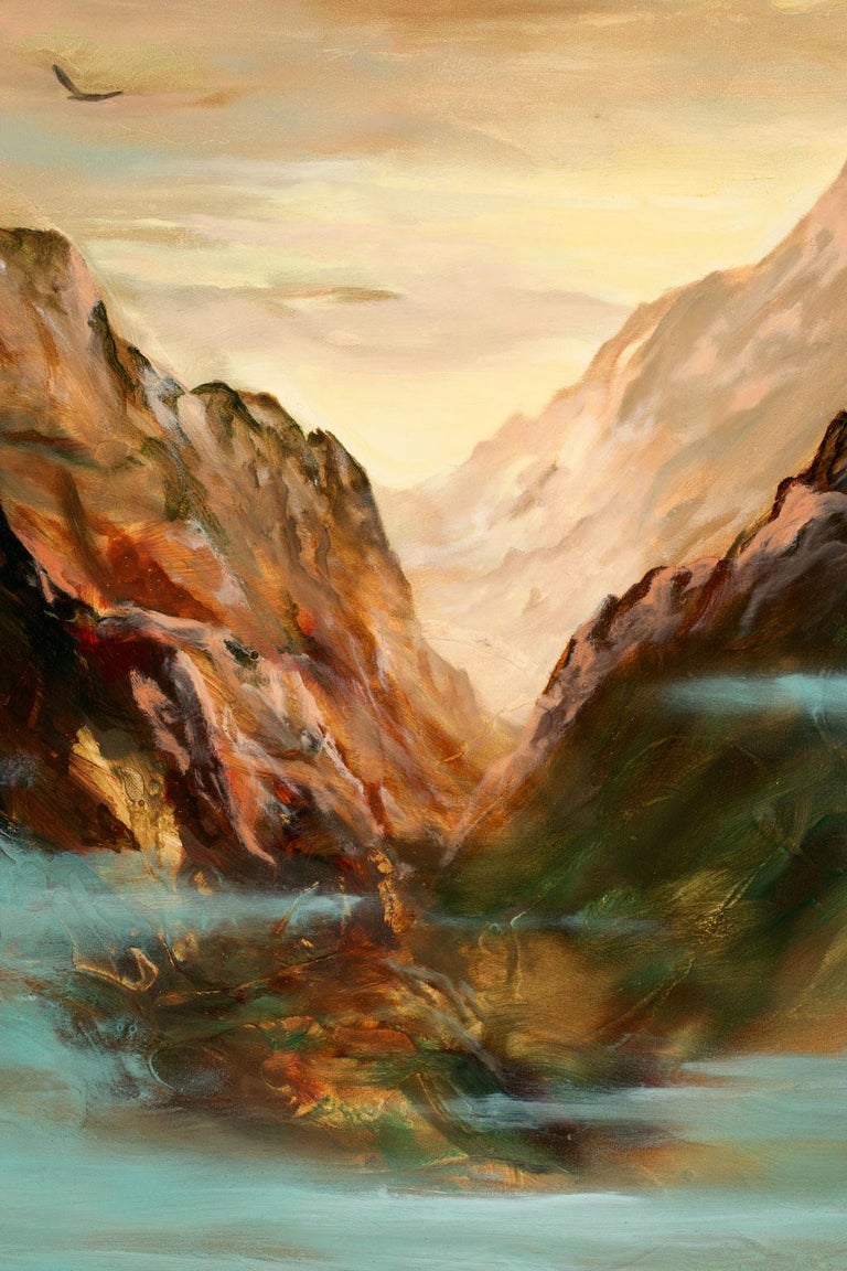Gary Kremen - Large 5-Foot Landscape Oil Painting on Canvas by Gary ...